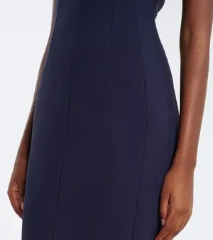 Solace London Arion Asymmetric Crepe Cocktail Dress