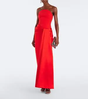 Solace London Seri Crepe Corset Gown
