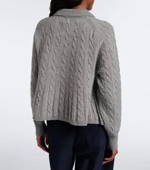 Polo Ralph Lauren Cable-knit Wool And Cashmere Polo Sweater