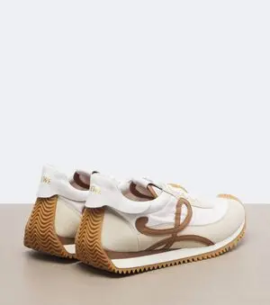Loewe Flow Runner 2.0 Suede-trimmed Sneakers
