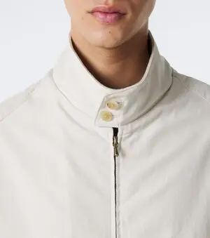 A.PRESSE Silk And Cotton Gabardine Jacket