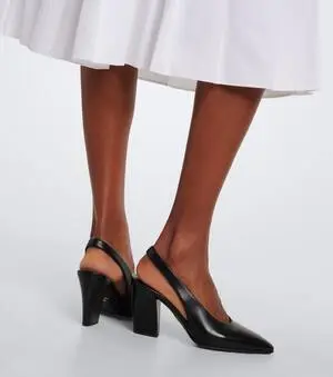 Prada Leather Slingback Pumps