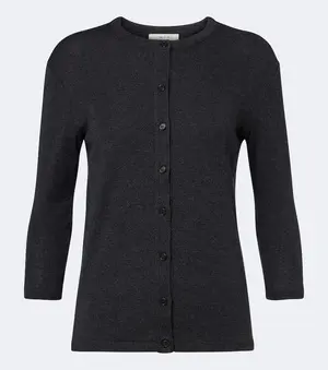THE ROW Alena Cotton, Cashmere, And Silk Cardigan