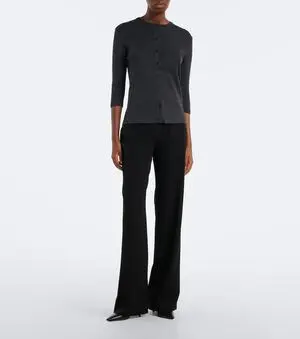 THE ROW Alena Cotton, Cashmere, And Silk Cardigan