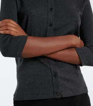 THE ROW Alena Cotton, Cashmere, And Silk Cardigan