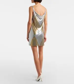 Versace Medusa Draped Chainmail Minidress