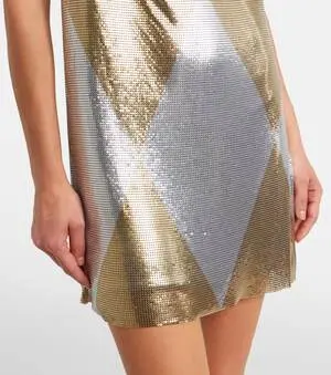 Versace Medusa Draped Chainmail Minidress
