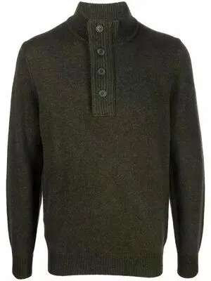 Barbour Funnel-neck Wool Jumper