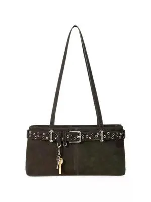 OSOI Eyelet-embellished Buckled Shoulder Bag