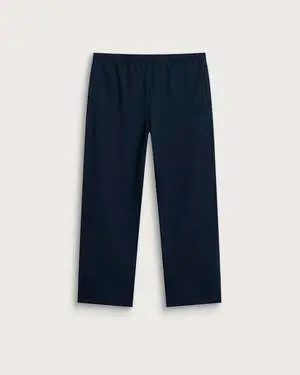 SKIMS Cotton Fleece Classic Straight Leg Pant - Navy