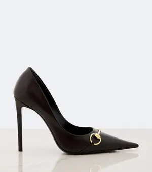 Gucci Donna Horsebit Leather Pumps