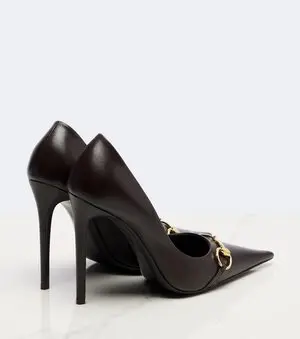 Gucci Donna Horsebit Leather Pumps