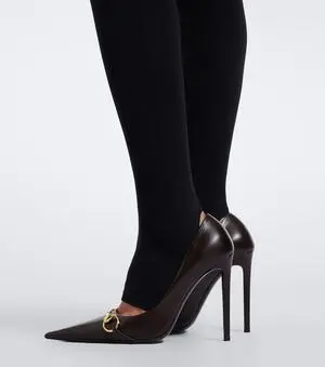 Gucci Donna Horsebit Leather Pumps