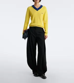 Loewe Wool Barrel-leg Pants