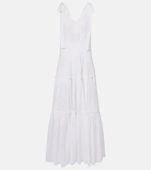 Chloé Cotton Voile Maxi Dress - White