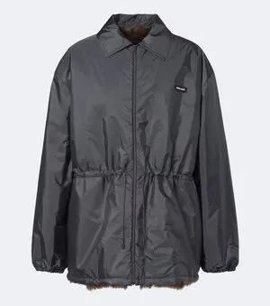 Miu Miu Shearling-lined Blouson Jacket