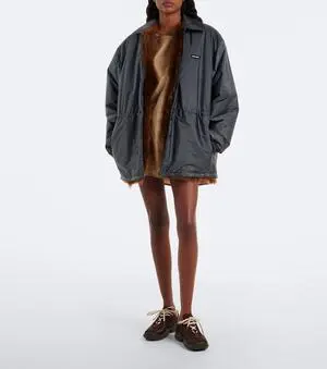 Miu Miu Shearling-lined Blouson Jacket