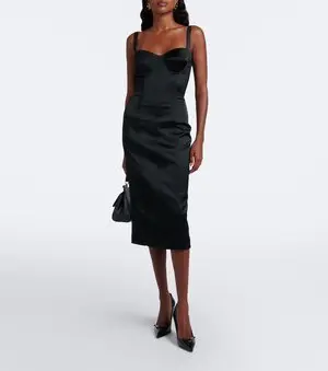 Dolce & Gabbana Satin Corset Dress