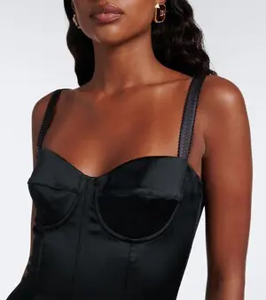 Dolce & Gabbana Satin Corset Dress