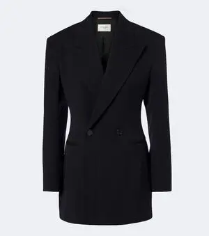 Saint Laurent Chalk Stripe Wool Blazer