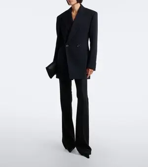 Saint Laurent Chalk Stripe Wool Blazer