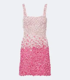 LA FUORI Petal Embellished Minidress - Pink