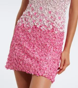 LA FUORI Petal Embellished Minidress