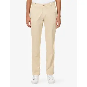 Sunspel Regular-fit Flat-front Stretch-cotton Chino Trousers