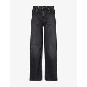 Acne Studios Regular-fit Wide-leg Denim Jeans - Black