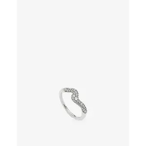 MISSOMA Molten Snow Sterling And Cubic Zirconia Stacking Ring - Silver