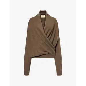 Frenckenberger Cross Draped Cashmere Jumper