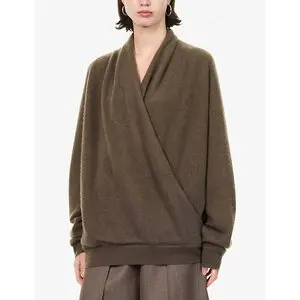 Frenckenberger Cross Draped Cashmere Jumper