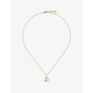 MISSOMA Curly Molten Mini Initial S 18ct Vermeil Necklace - Gold