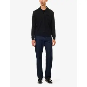 VIVIENNE WESTWOOD Mark Long-sleeve Wool Polo Shirt