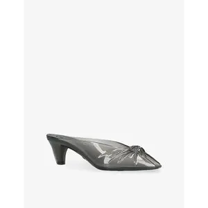 Chloé Square-toe Jelly Heeled Mules