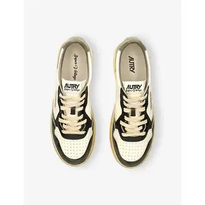 AUTRY Medalist Vintage Leather Trainers - White/comb