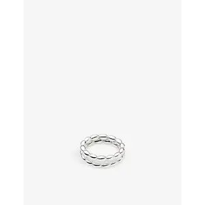 MISSOMA Molten Olive 925 Sterling Plated Brass Stacked Ring