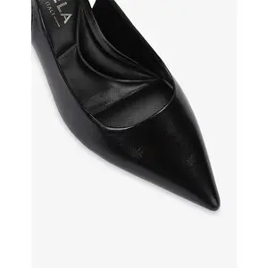Carvela Spirit Heeled Leather Slingback Courts