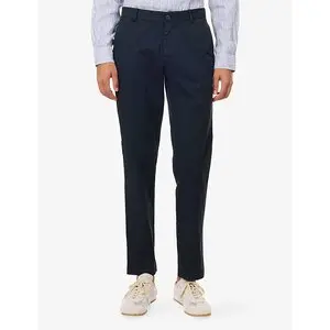 Sunspel Regular-fit Flat-front Stretch-cotton Chino Trousers