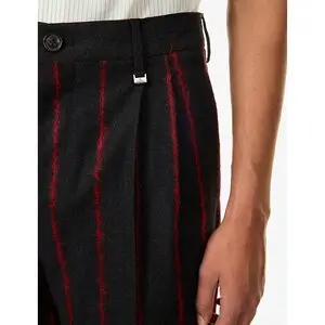 VIVIENNE WESTWOOD Rafael Striped Wide-leg Wool Trousers