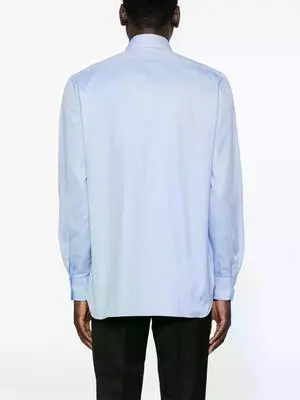 BARBA NAPOLI Spread-collar Button-up Shirt
