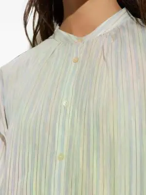 A.p.c. Ecru Stand Up Collar Blouse