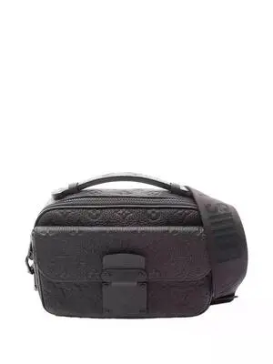 LOUIS VUITTON 2021-2026 Monogram Taurillon S Lock Messenger Bag Satchel - Black