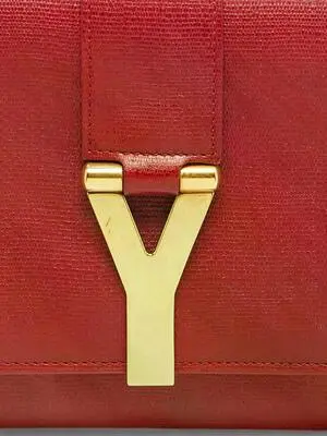 Saint Laurent Y-ligne Textured Clutch Bag