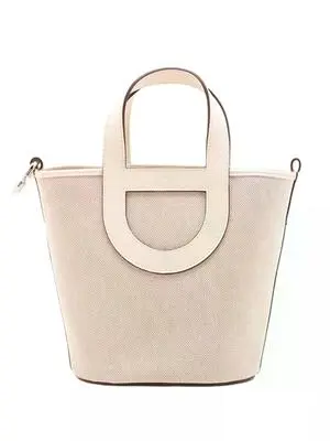 Hermès 2025 Toile And Swift In The Loop 18 Handbag - Neutrals