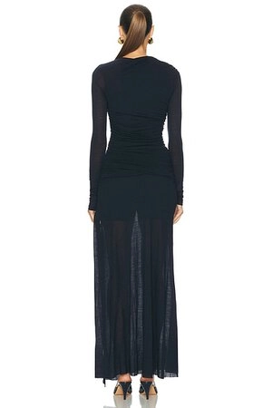 SEV Draped Knit Long Dress