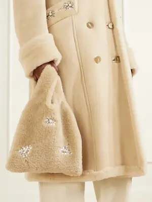 Simone Rocha Shearling-effect Shoulder Bag