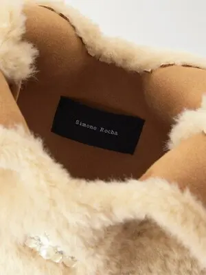 Simone Rocha Shearling-effect Shoulder Bag