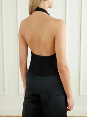 ILKYAZ OZEL Assisi Draped Crepe Top