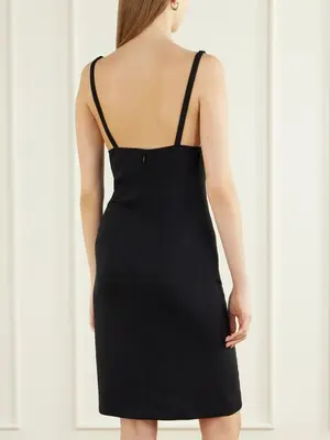 Stella McCartney Lace-trimmed Stretch-cady Mini Dress